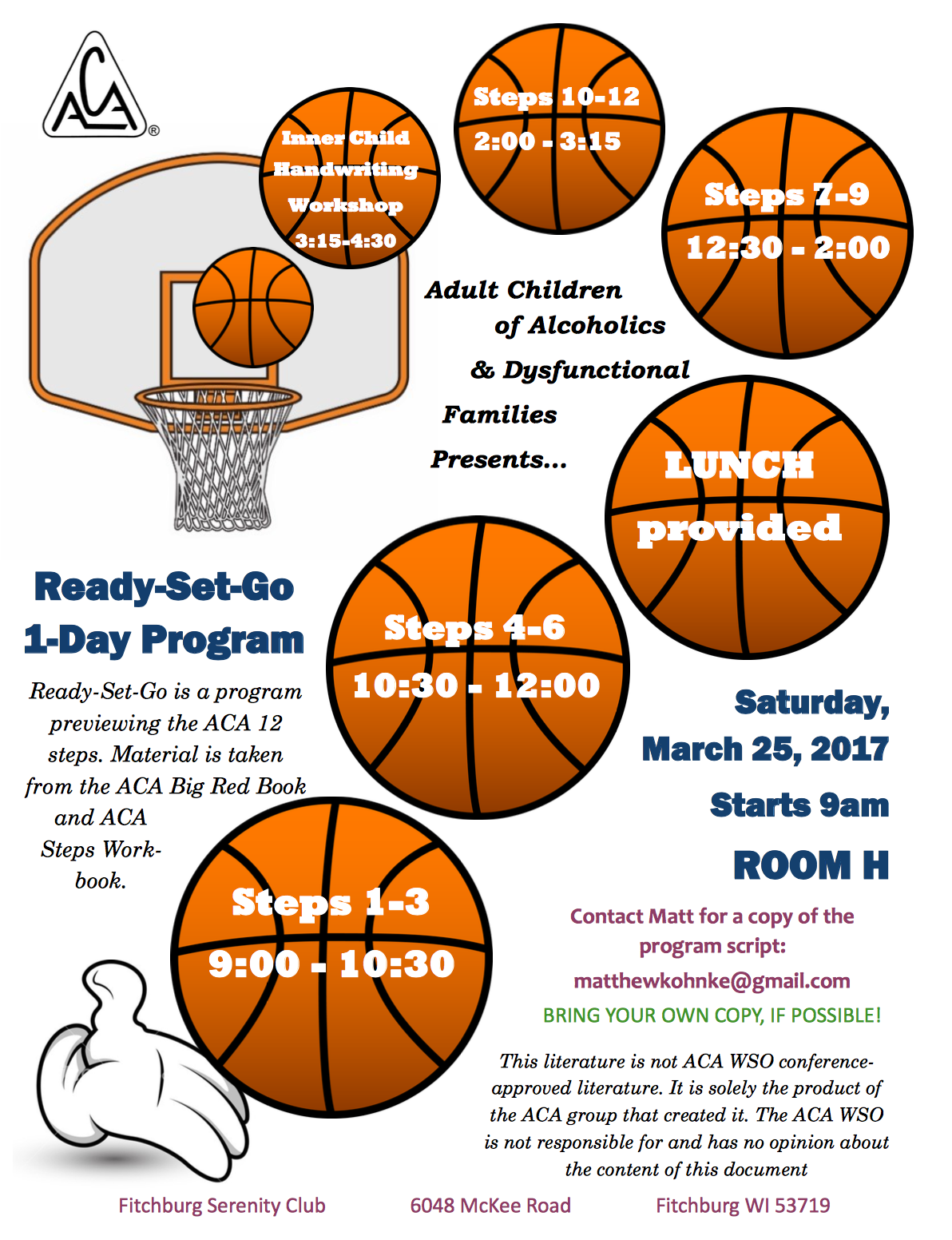 Ready, Set, Go – Celebrating the 12 Steps with ACA – Fitchburg Serenity ...